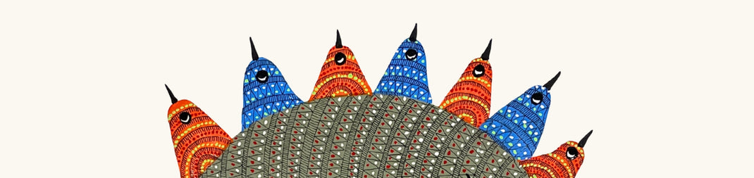 Unique Handmade Gond Paintings | Original Gond Artwork | Tribal Art ...